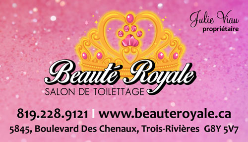 Beauté Royale | Salon de toilettage | Trois-Rivières | (819) 228-9121